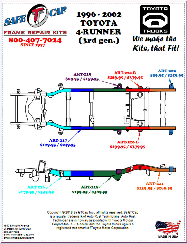 3rd Gen Toyota 4-Runner 1996-2002 - autorust.com